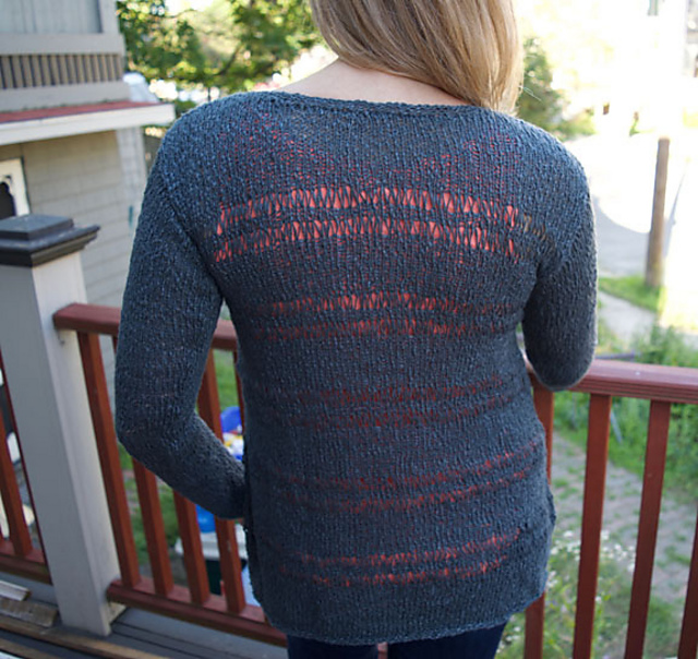 Ravelry: #28 Triple Dips Round-Neck Pullover pattern by Mari Lynn Patrick
