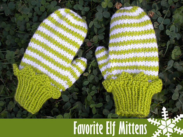 Ravelry: Favorite Elf Mittens pattern by Aunt Janet's Designs