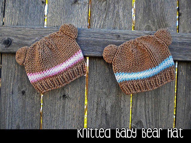 Ravelry: Knitted Baby Bear Hat pattern by Aunt Janet's Designs