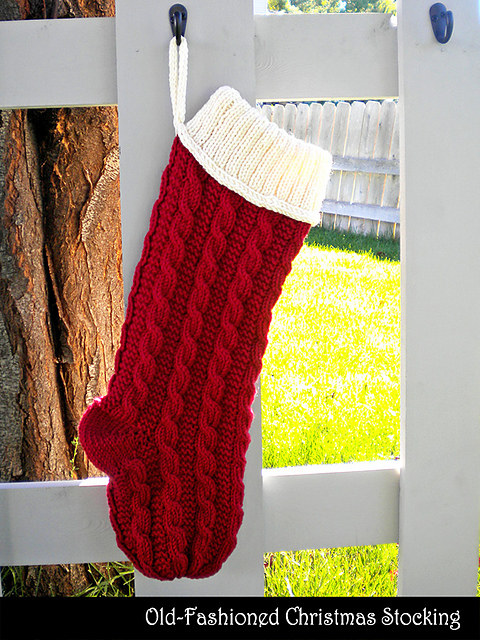 Ravelry: Old fashioned Stocking pattern by Aunt Janet's Designs