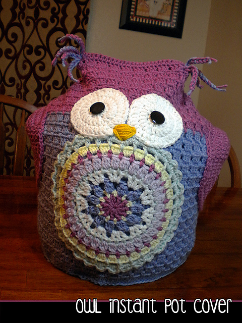 Ravelry: Owl Instant Pot Cover pattern by Aunt Janet's Designs