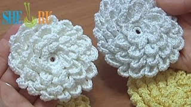 Ravelry: Crochet Fluffy Flower pattern by Elena Rugal Studio