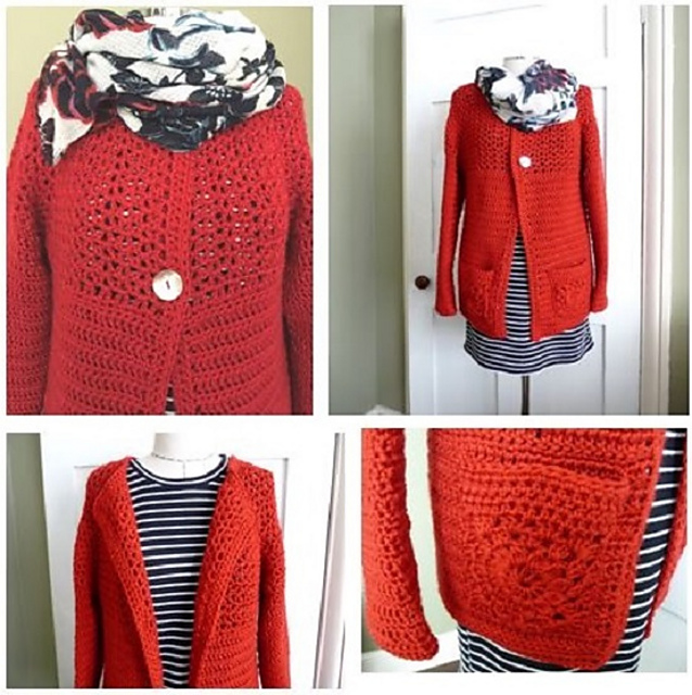 Ravelry: Retro Raglan Top Down Cardigan pattern by knitty_little_thing