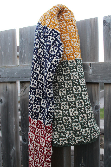 Ravelry: Stranded Fair Isle Scarf pattern by Melissa Leapman