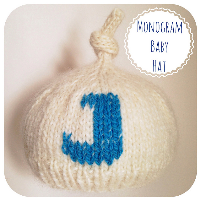 Ravelry: Monogram Baby Hat pattern by Tanya Blackiston