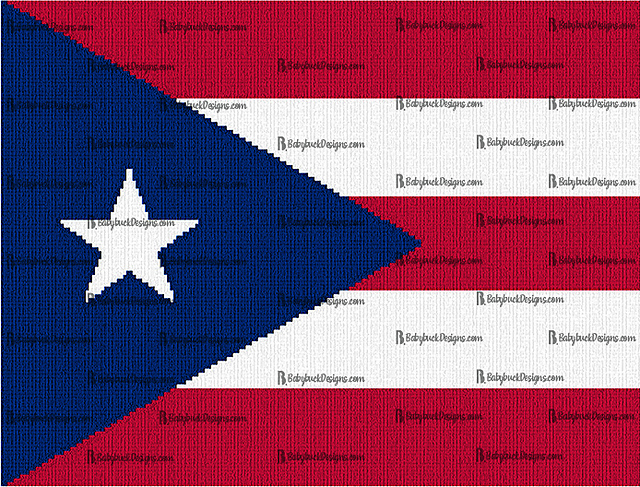 Ravelry: Flag of Puerto Rico pattern by Beth Taylor