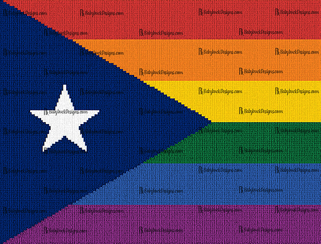 Ravelry: LGBTQ+ Pride in Puerto Rico Flag pattern by Beth Taylor