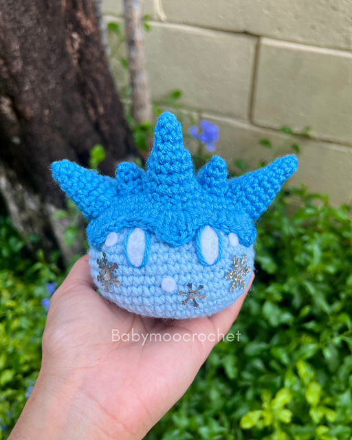 Ravelry: Large Cryo Slime (Genshin Impact) pattern by Gabriella John