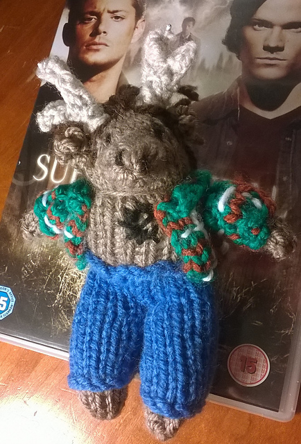 Ravelry: Knitted Moose Sam (Supernatural) pattern by The Knitting Student