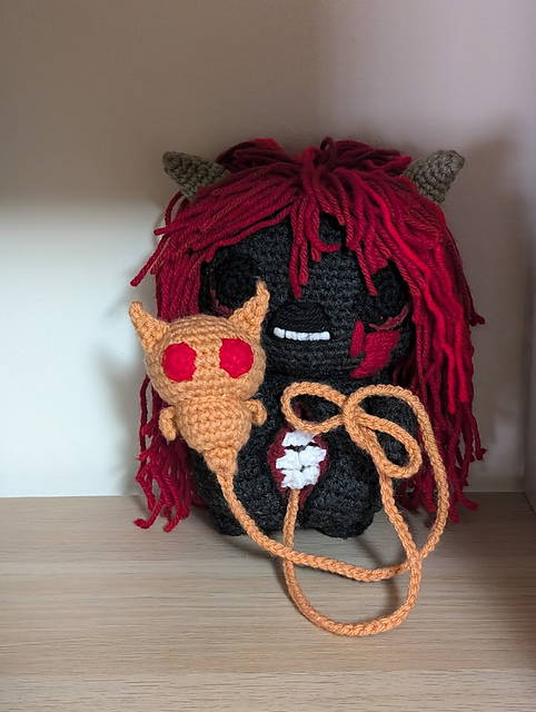 Ravelry: Binding of Isaac: Tainted Lilith pattern by balancebread