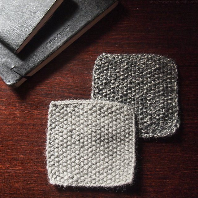 Ravelry: Simple Seed Stitch Coaster pattern by Britney Winthrope