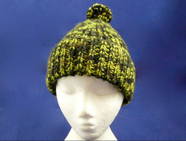 Ravelry: Adults Ribbed Bobble Hat pattern by Nix Needles