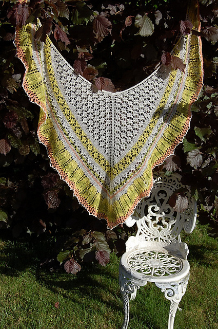 Ravelry: barjolaine's Icelandic Modern Lace Shawl
