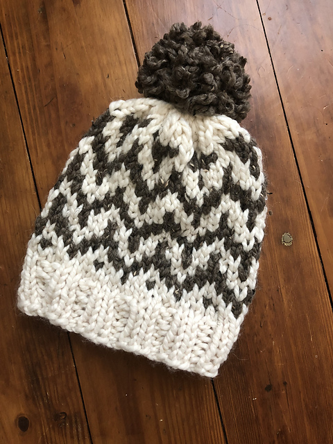 Ravelry: Barley Chevron Hat pattern by Shelby Mooney