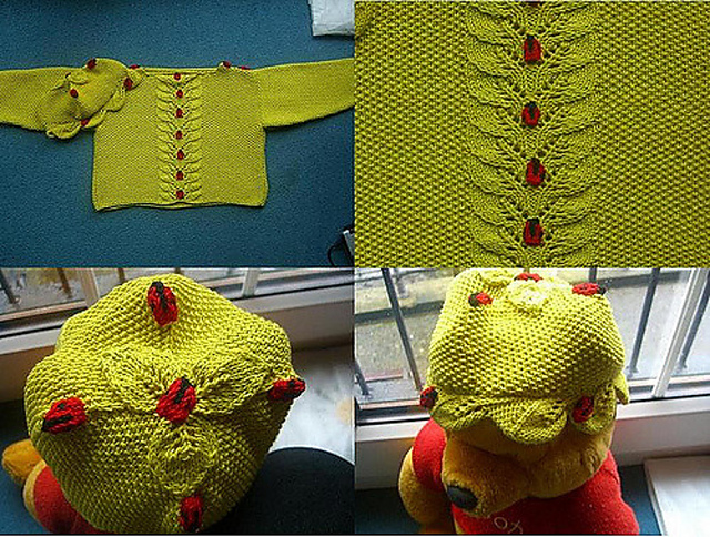 Ravelry: #35 Ladybug Pullover pattern by Heather Lodinsky