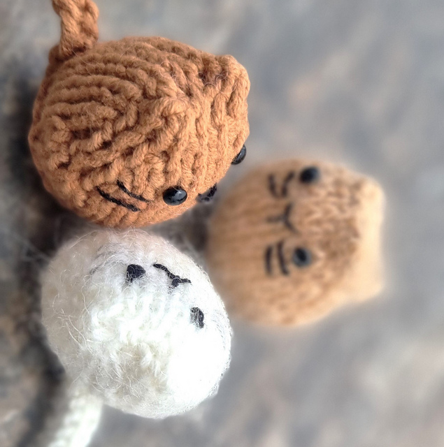 Ravelry: mini cat pattern by A knitter