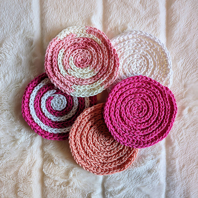 Ravelry: Swirl Coasters pattern by Tiffany Griffin