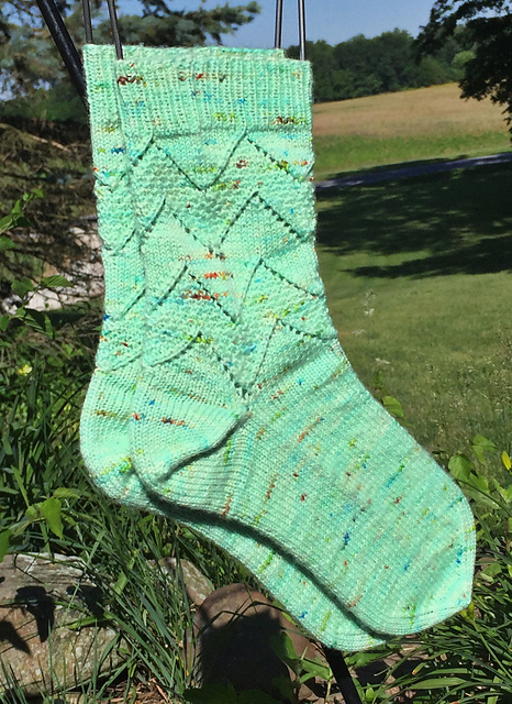 Ravelry: Vaguely Summery Socks pattern by B Devan Steiner