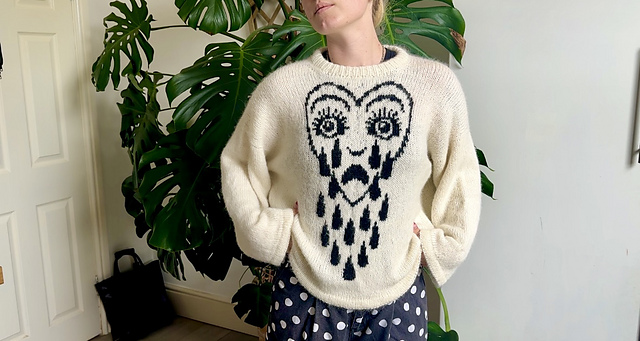 Ravelry: Crybaby Sweater pattern by Bea Fischer-Harrison (beacreativeknits)