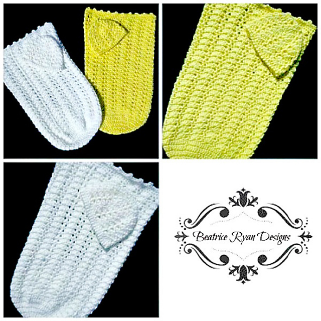 Ravelry: Sunshine & Shells Baby Cocoon and Hat Set pattern by Elena Hunt