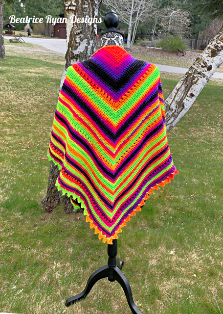 Ravelry: Beautifully Bright Shawl pattern by Elena Hunt