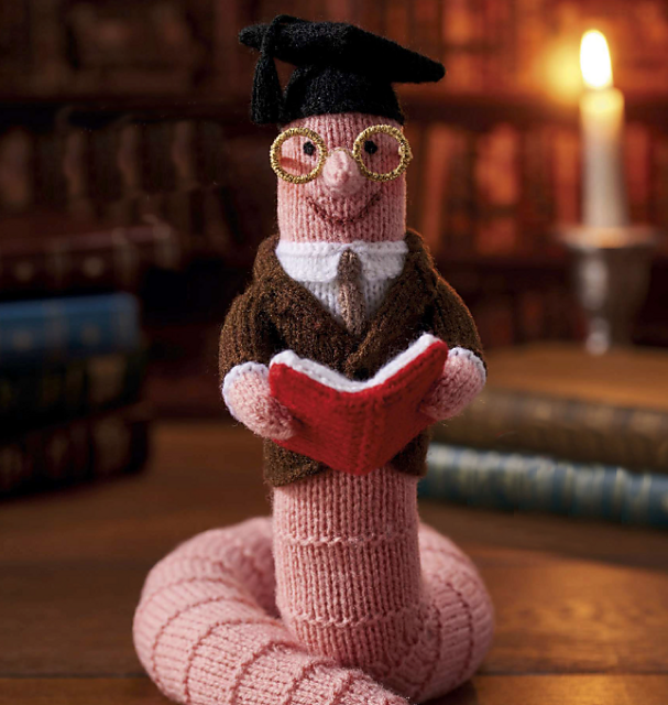 Ravelry: Prof B Wormington Bookworm pattern by Alan Dart