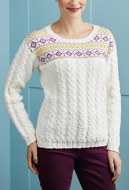 Ravelry: Fair isle and Cable Jumper pattern by Sian Brown Knitwear Design