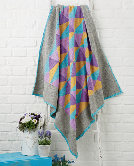 Ravelry: Triangles Throw pattern by Sian Brown Knitwear Design