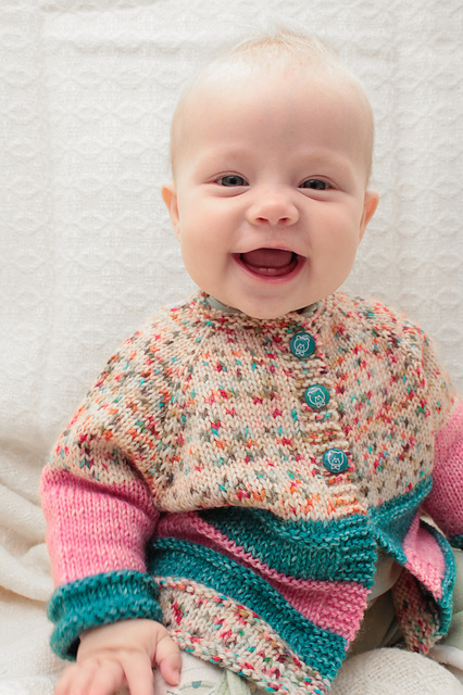Ravelry: Top Down Baby Cardi pattern by Beehive Wool Shop