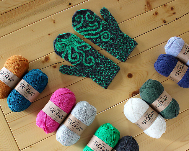 Ravelry: beehivewoolshop's Octopus Point Mittens