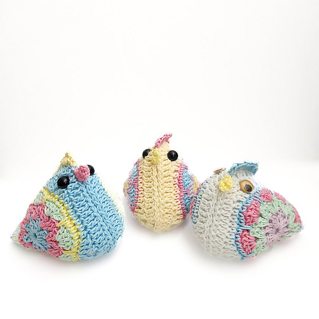 Ravelry: beehivewoolshop's Flock of Granny Square Chickens