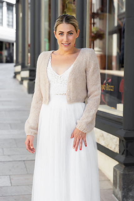 Ravelry: Soft bridal knit cardigan PIA pattern by Sabine Mohr