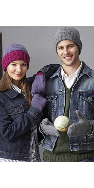 Ravelry: Basic Hat & Mittens 2 Needles (Hat) pattern by Patons