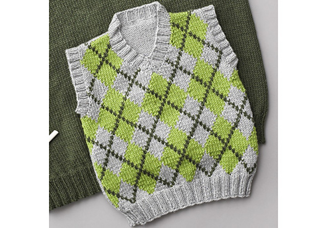 Ravelry: Child V-Neck Vest pattern by Patons