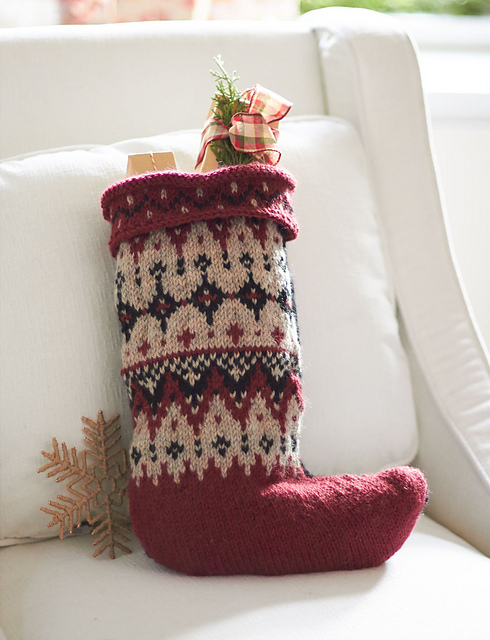 Ravelry: Fair Isle Stocking pattern by Patons