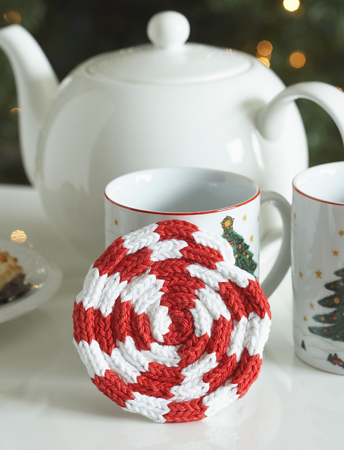 Ravelry: Peppermint Coaster pattern by Lily / Sugar'n Cream