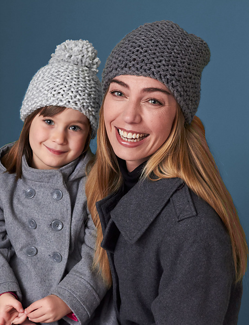 Ravelry: All in the Family Hats pattern by Bernat Design Studio
