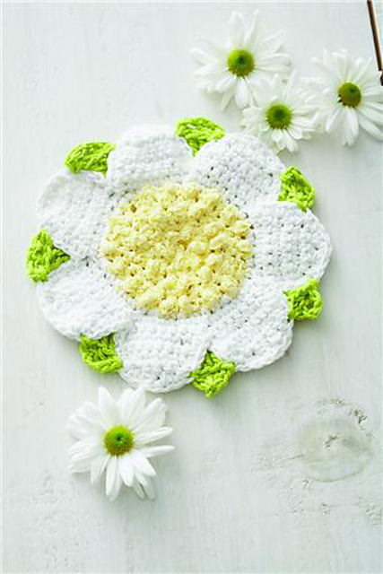 Ravelry: Scrubby Daisy Dishcloth pattern by Lily / Sugar'n Cream