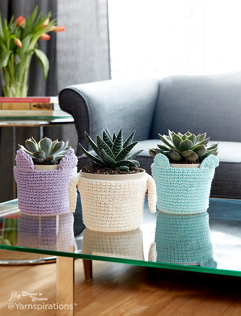 Ravelry: Pot Pals pattern by Yarnspirations Design Studio