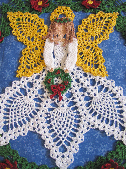 Ravelry: Tidings of Joy Christmas Angel Doily pattern by Elizabeth Ann ...