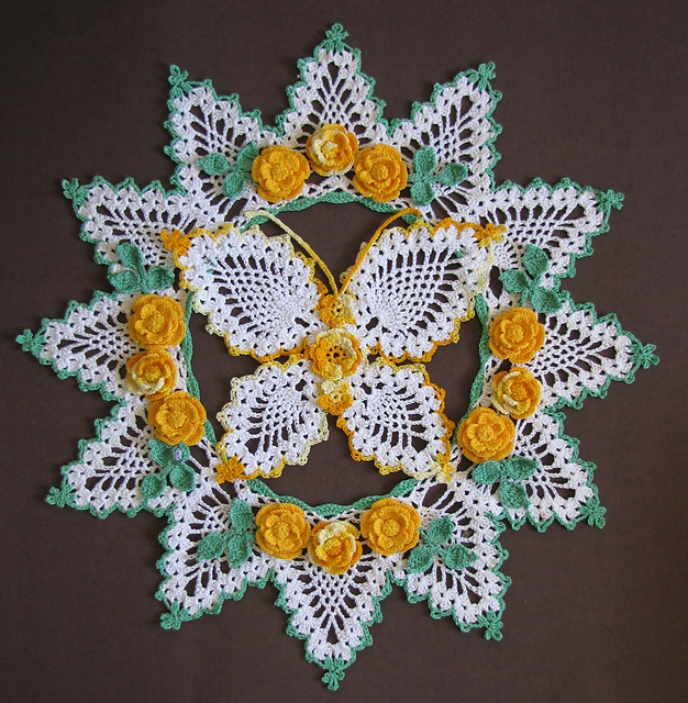 Ravelry: Cameo Butterfly Doily pattern by Elizabeth Ann White