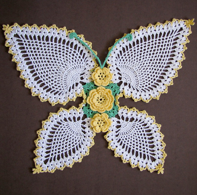 Ravelry: Fantasy Flowers Butterfly Doily pattern by Elizabeth Ann White