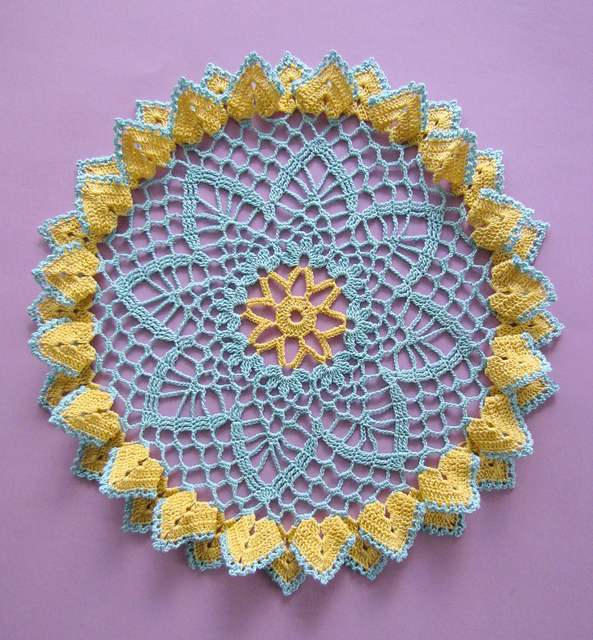 Ravelry: Sunshine and Blue Skies Doily pattern by Elizabeth Ann White