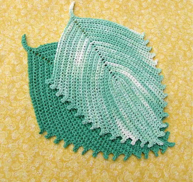 Ravelry: Irish Leaf Decorative Potholder pattern by Elizabeth Ann White