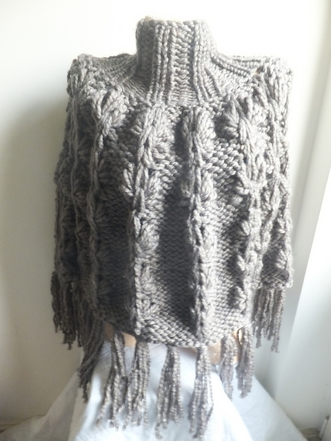 Ravelry: Drop Stitch Poncho pattern by Lorraine Hearn