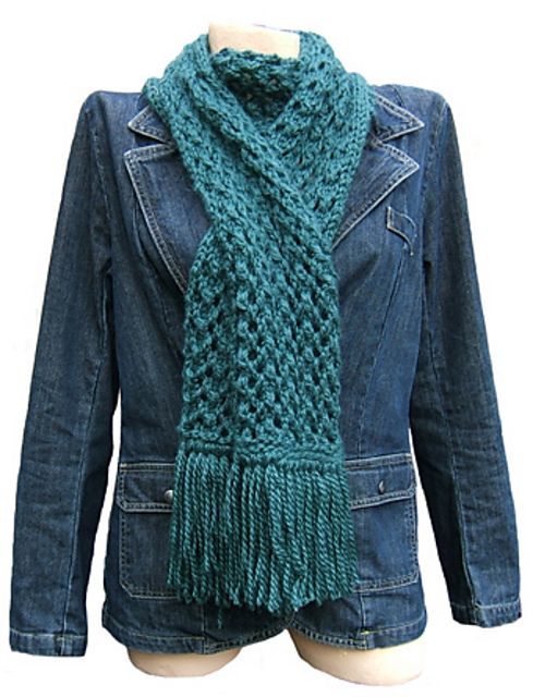 Ravelry: Alpaca Silk Lace Effect Scarf pattern by Lorraine Hearn