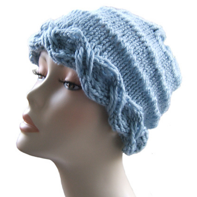 Ravelry: Beanie Hat with Snowball Trim pattern by Lorraine Hearn