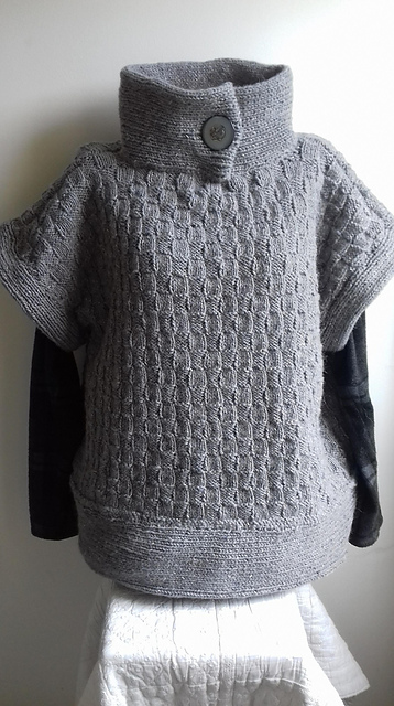 Ravelry: Aran Chequered Slipover pattern by Lorraine Hearn