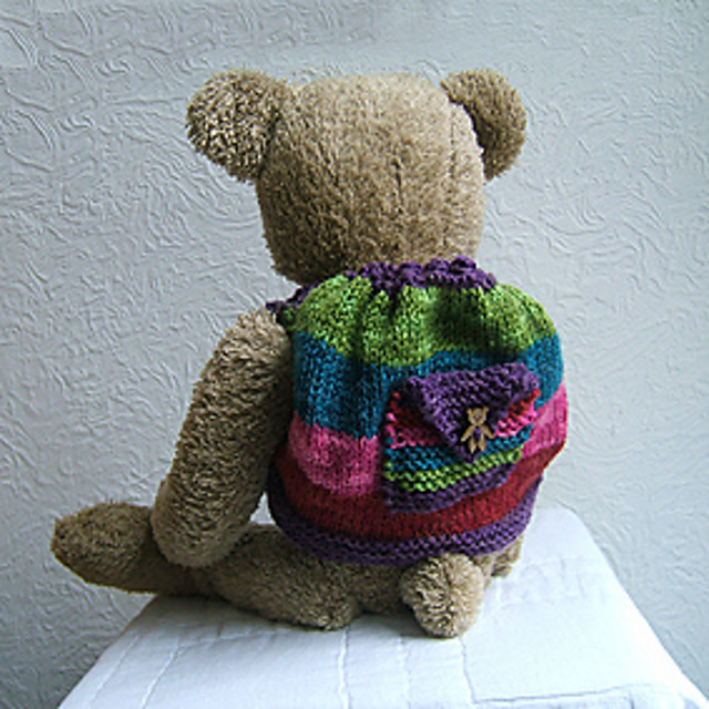 Ravelry: Teddy Rucksack/Child Satchel Girl version pattern by Lorraine ...