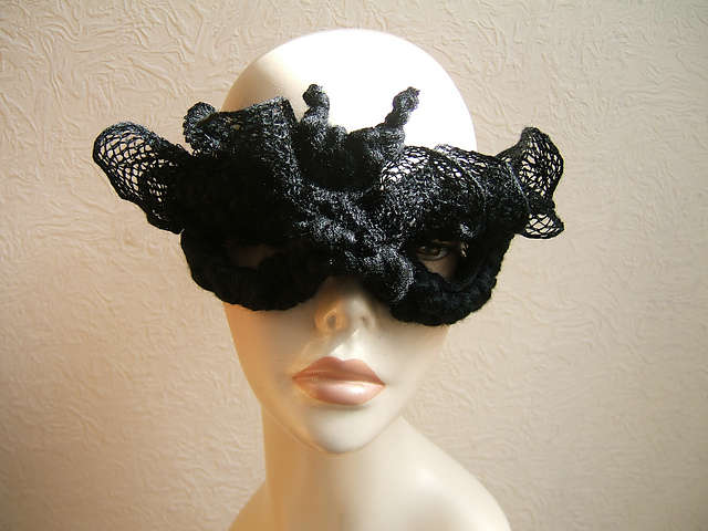 Ravelry: Bat Mask pattern by Lorraine Hearn